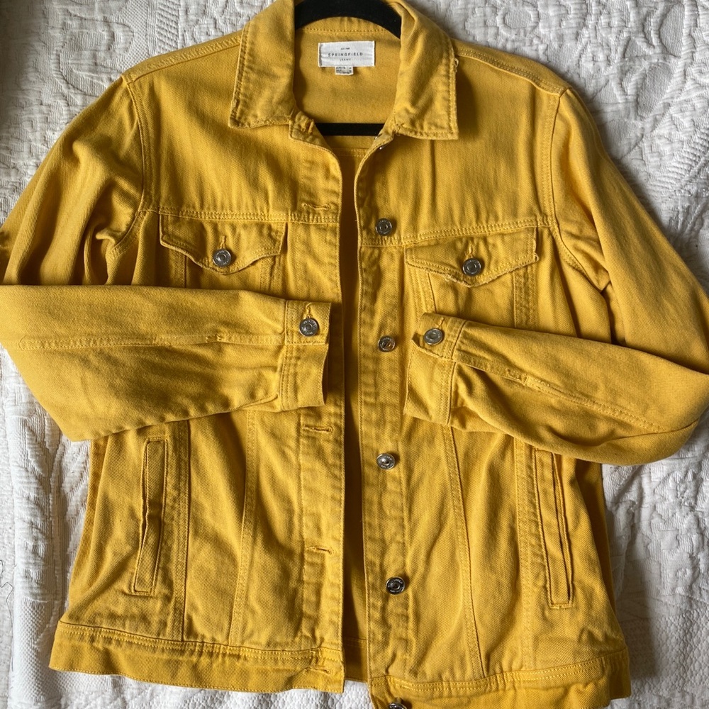 Yellow Springfield Jeans Denim Jacket - Gem